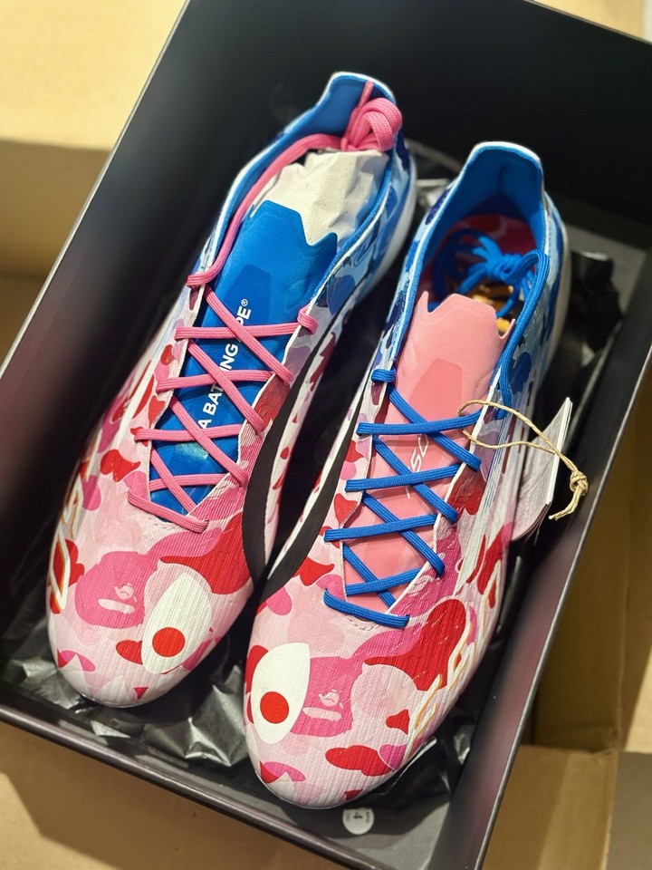 Adidas Orginals x BAPE F50 Elite Firm Ground Boots 'Clear Pink' UK 7 ...