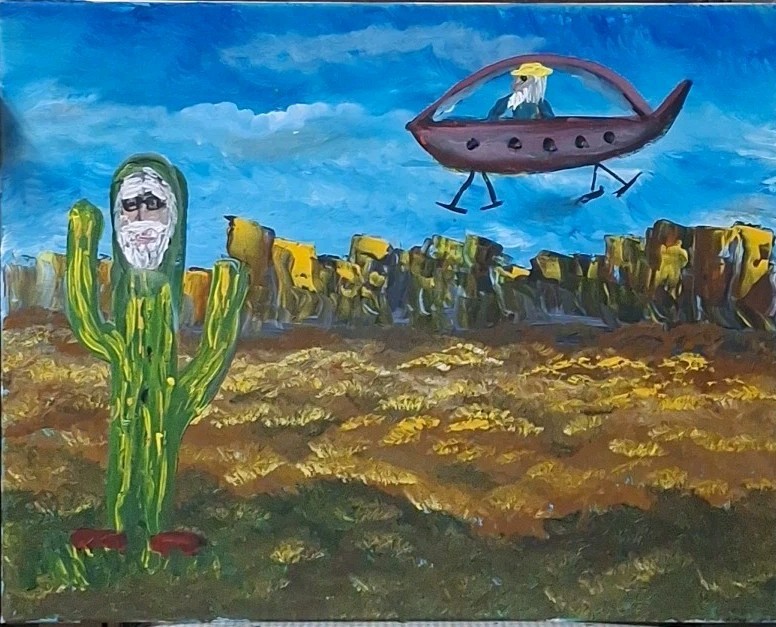 Where Is Grumpy, Acrylic Painting - 16x20 Hand Painted Artwork on ...