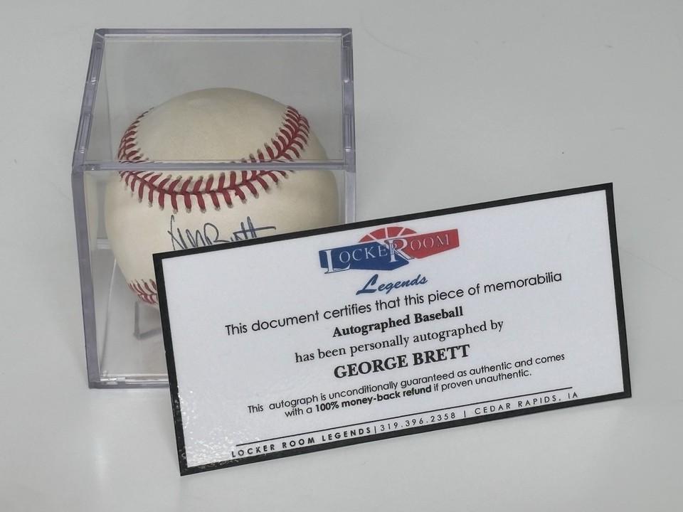 GEORGE BRETT Signed Autographed Official American League Baseball ...