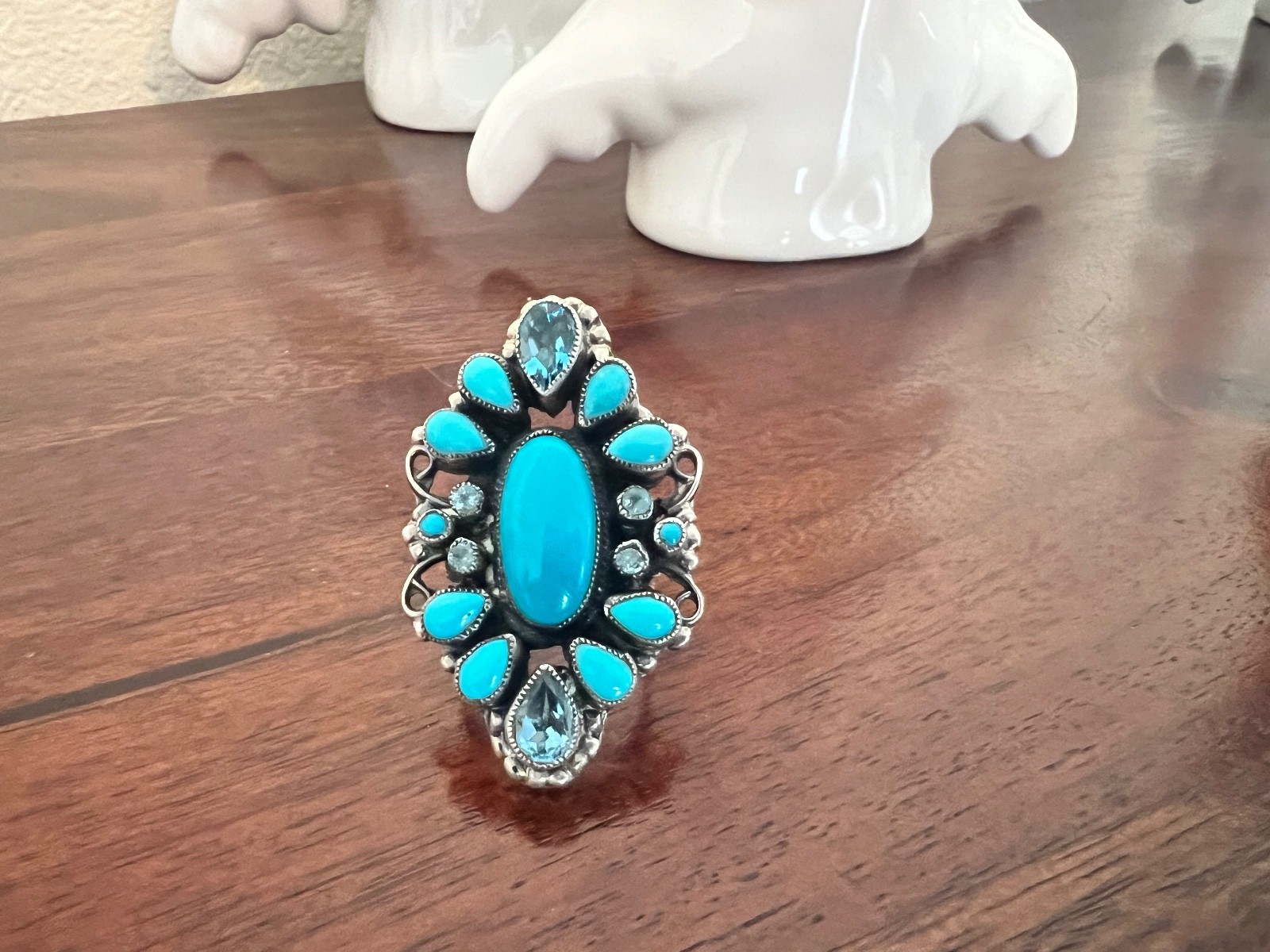 Leo Feeney sleeping beauty blue topaz ring size 8 3/4… - Gem