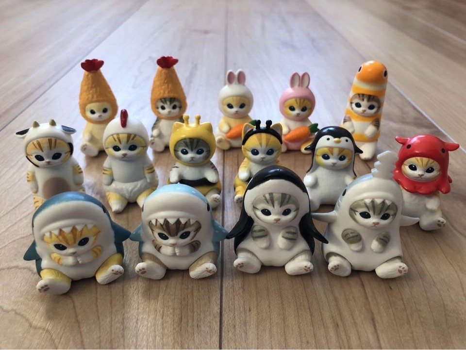 Mofusand Figure character Goods lot of 15 Set sale Sharknyan Ebinyan ...