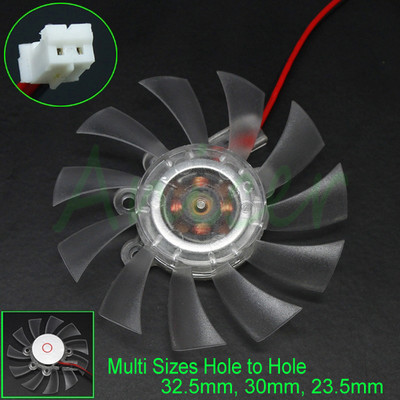 65mm DC 2pin Computer VGA Video Card Heatsink Cooler Cooling Fan Multi ...