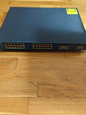 Cisco Catalyst 3550 Series WS-C3550-24-SMI 24-Port Switch & Rack Mount ...