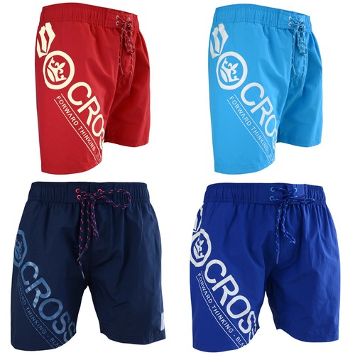 Men's Crosshatch Swim Shorts Mesh Lining Short Trunks Pockets ...