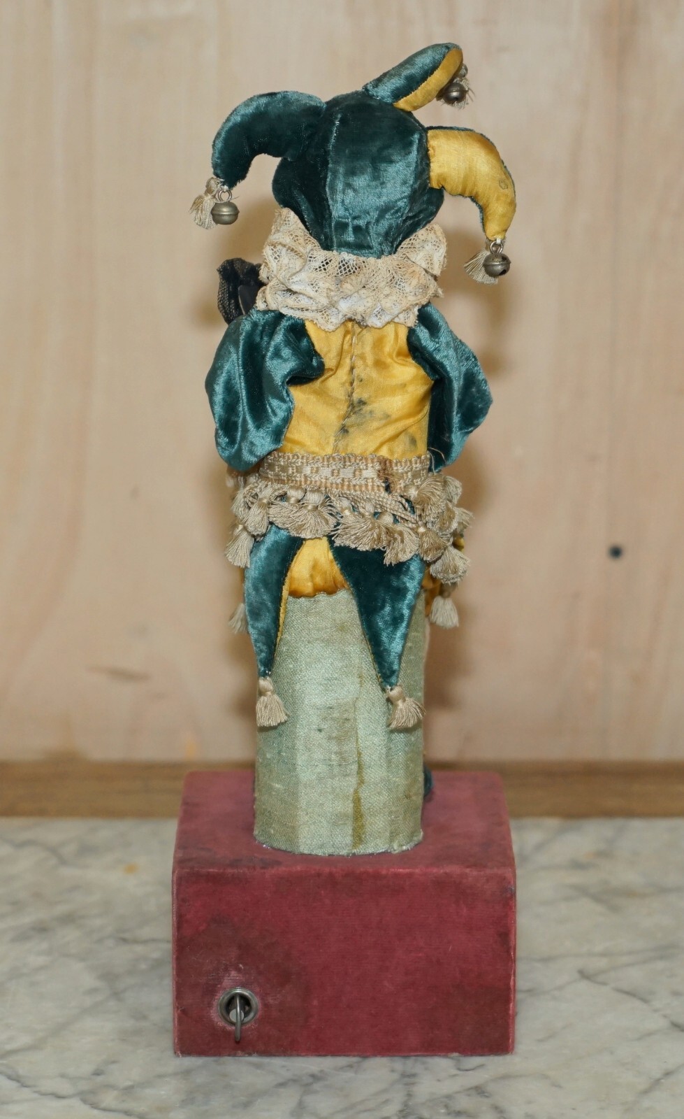 ANTIQUE FRENCH HAND MADE MUSICAL AUTOMATON JESTER CLOWN THAT PLAYS ...