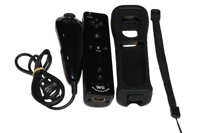 Original Nintendo Wii/WiiU Remote Motion Plus inside Controller Schwarz ...