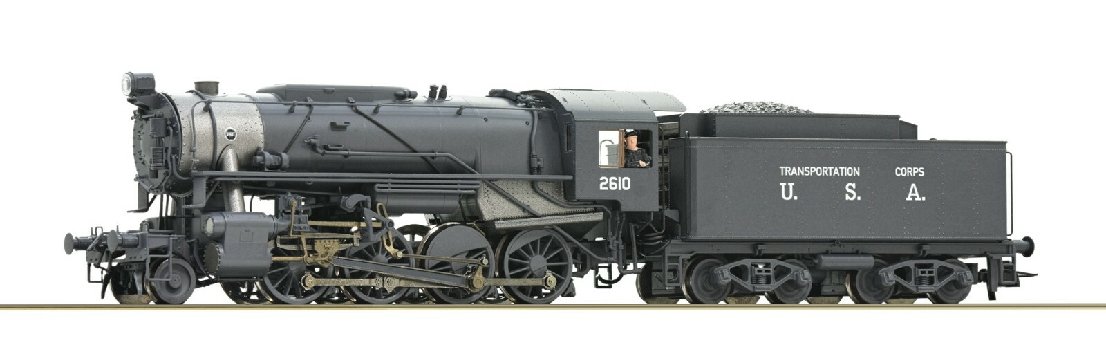 Roco 72154 HO USATC S160 Steam Locomotive Standard DC #2610 for sale ...
