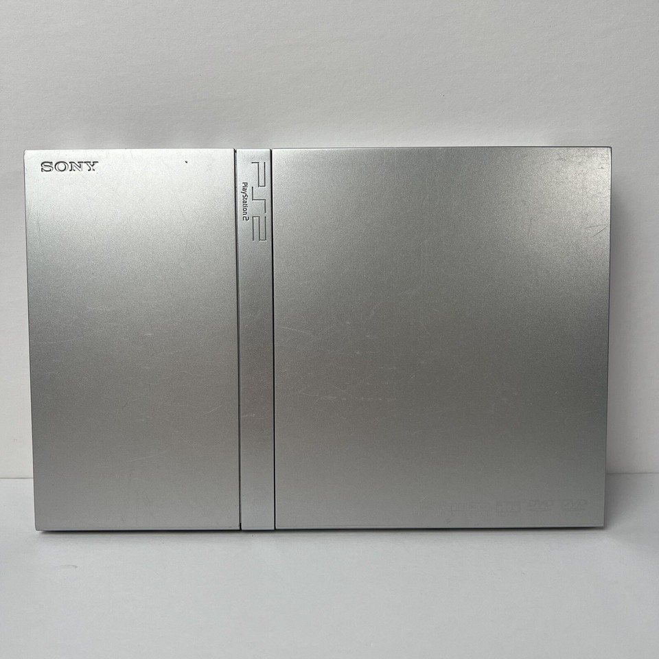 PlayStation 2 Slim Console - SCPH-79001 - Silver - PS2 - Complete CIB ...