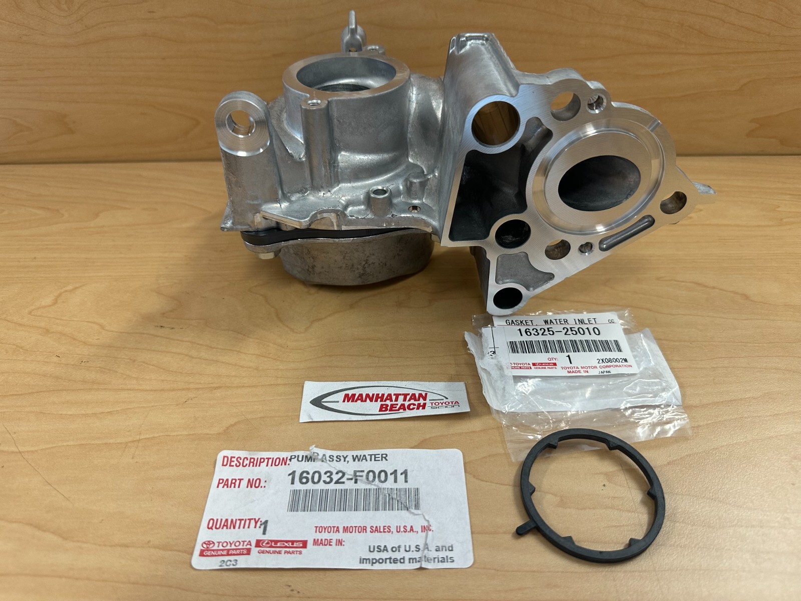 NEW GENUINE TOYOTA WATER PUMP & HOUSING W/GASKET 2.5L CAMRY RAV4 SIENNA ...