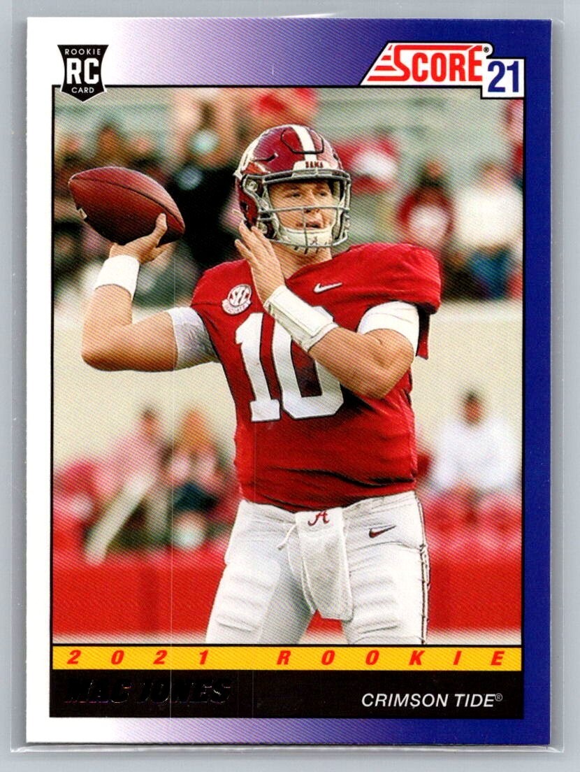 Mac Jones 2021 Panini Score Throwback RC #T89 Patriots | eBay