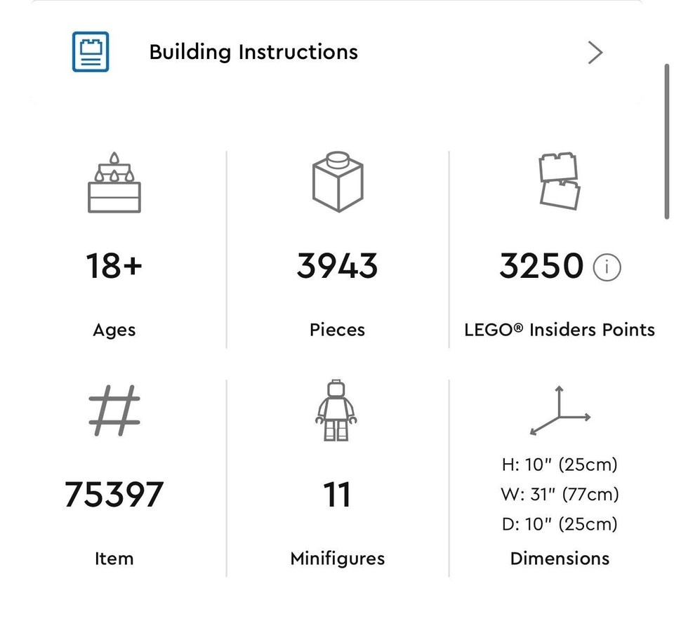 LEGO (75397) Star Wars Jabba's Sail Barge Ultimate Collector Set NEW ...
