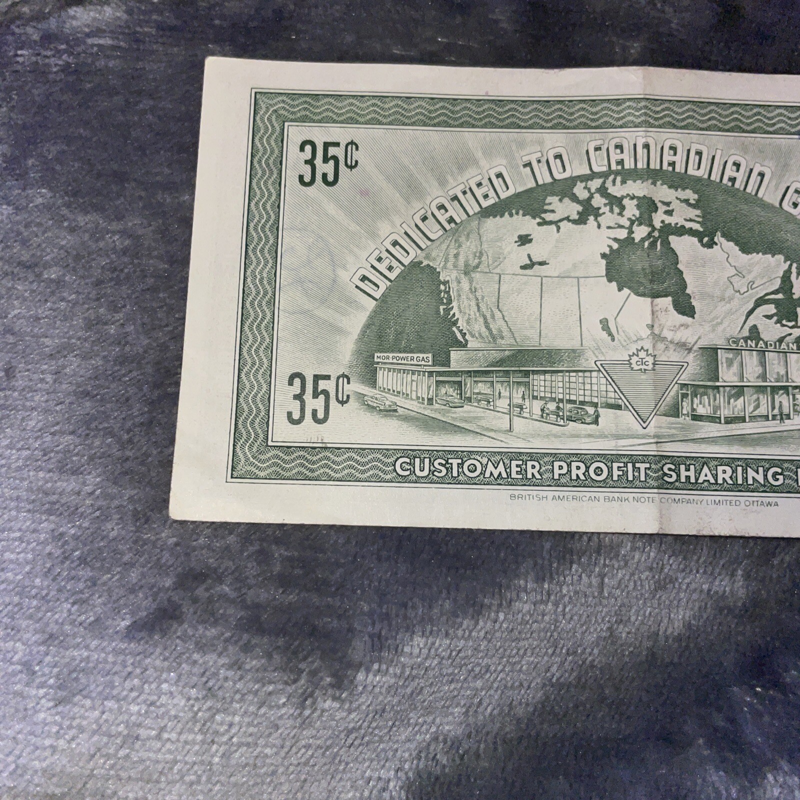 35 Cent Canadian Tire Gas Bar Coupon 1962 Rare CTC 7-G-H0665610 Take A ...