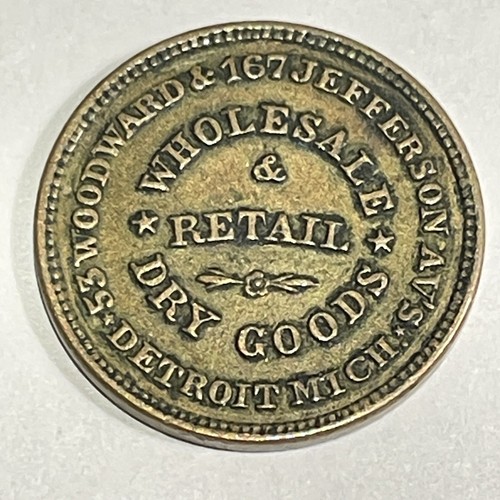 Detroit Michigan Civil War Token Frisbeie’s Card Cwt-30 Set Break ...