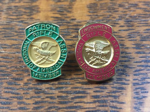 NRA Member National Rifle Association of America Lapel Pins Lot Patron ...