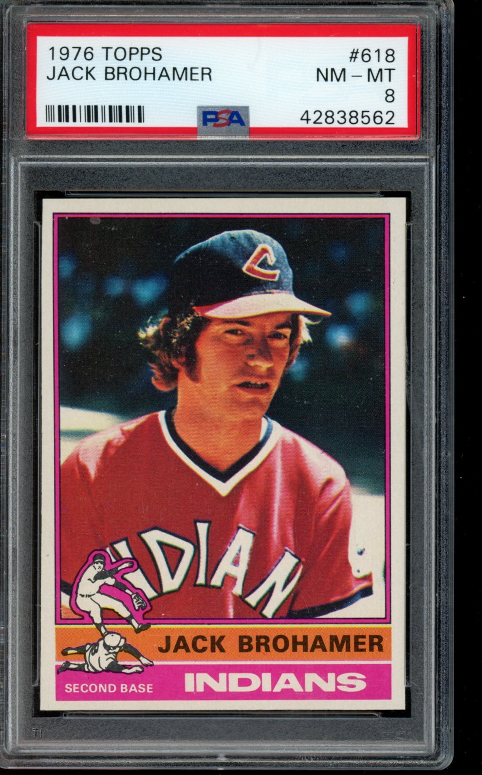 1976 Topps #618 Jack Brohamer PSA 8 | eBay