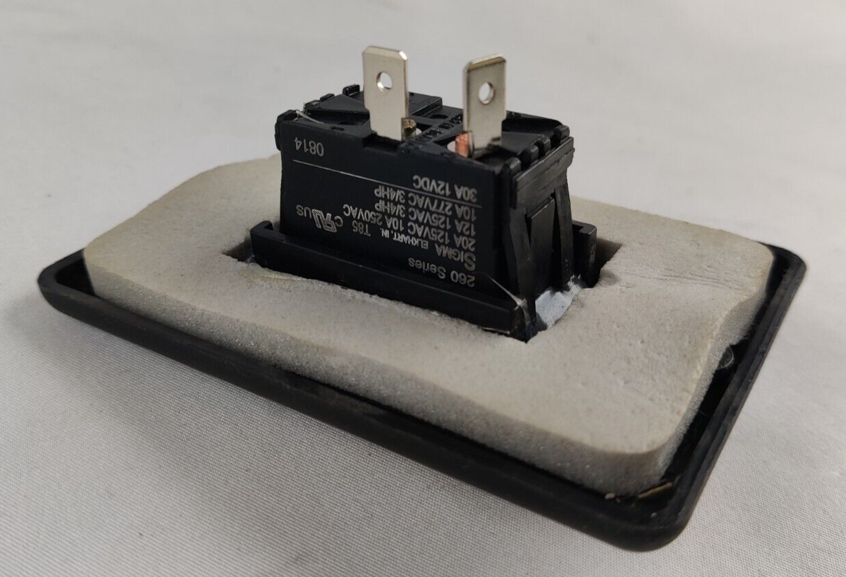 Sigma 12V 2 Prong On Off Switch W/ Bezel Black RV Camper Trailer ...