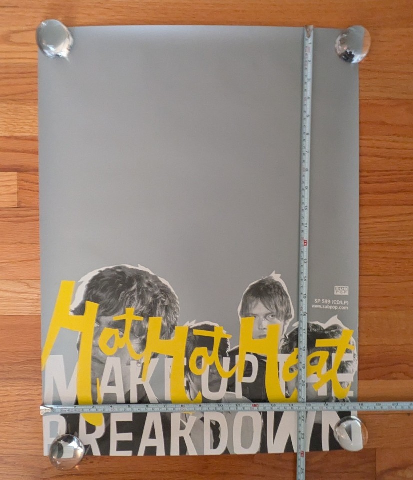 New! Unused! HOT HOT HEAT: Make Up The Breakdown Promo Poster 2002 Sub ...