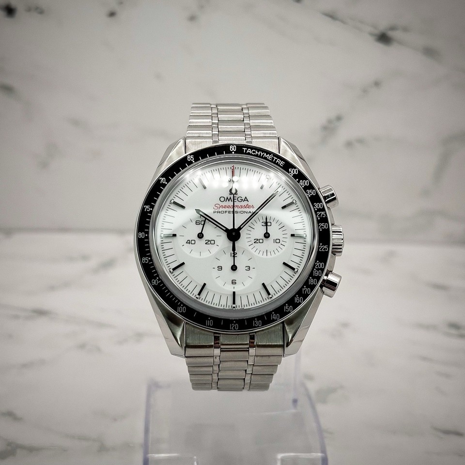Omega Speedmaster Moon Watch Professional White Dial-Cal 3861 Master ...