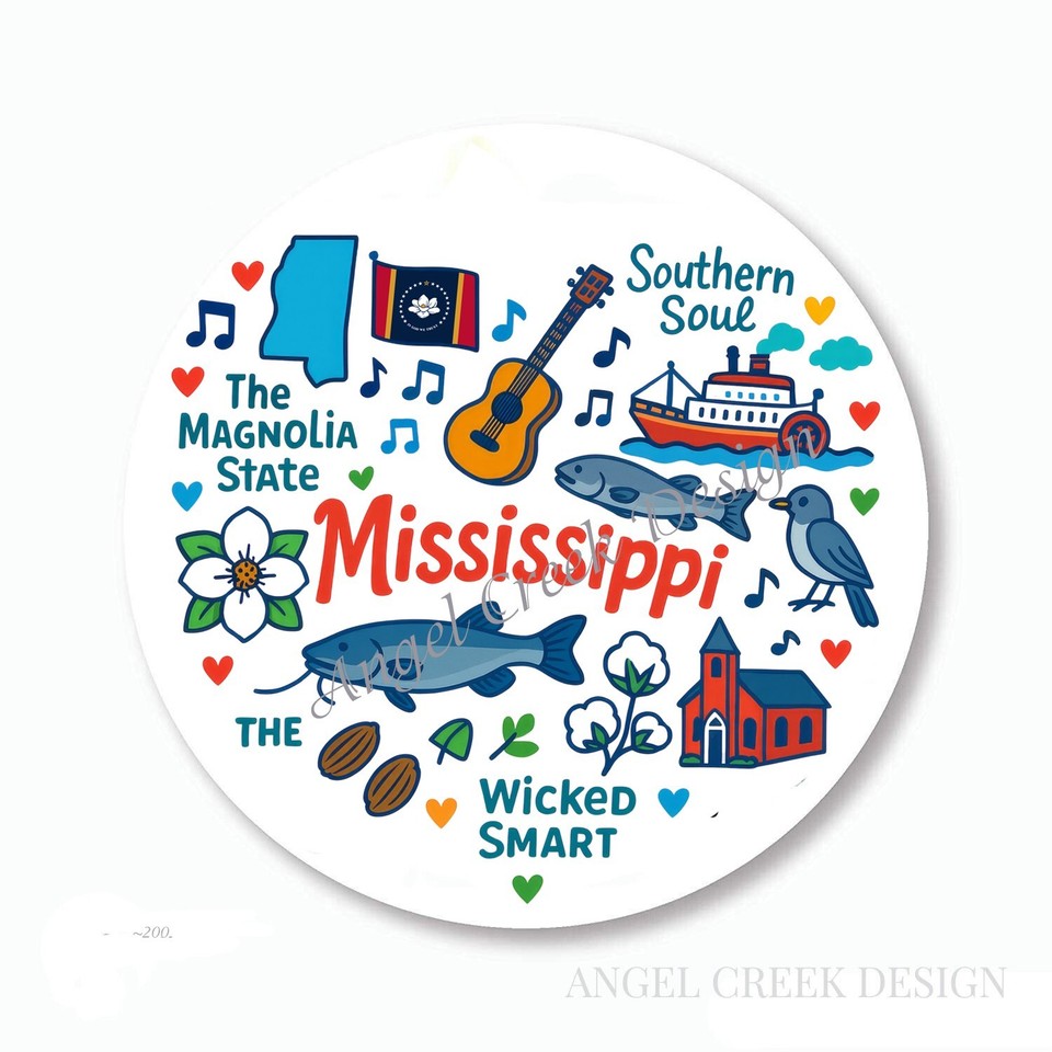 STATE OF MISSISSIPPI STATE STICKERS ENVELOPE SEALS SCRAPBOOK STICKERS ...