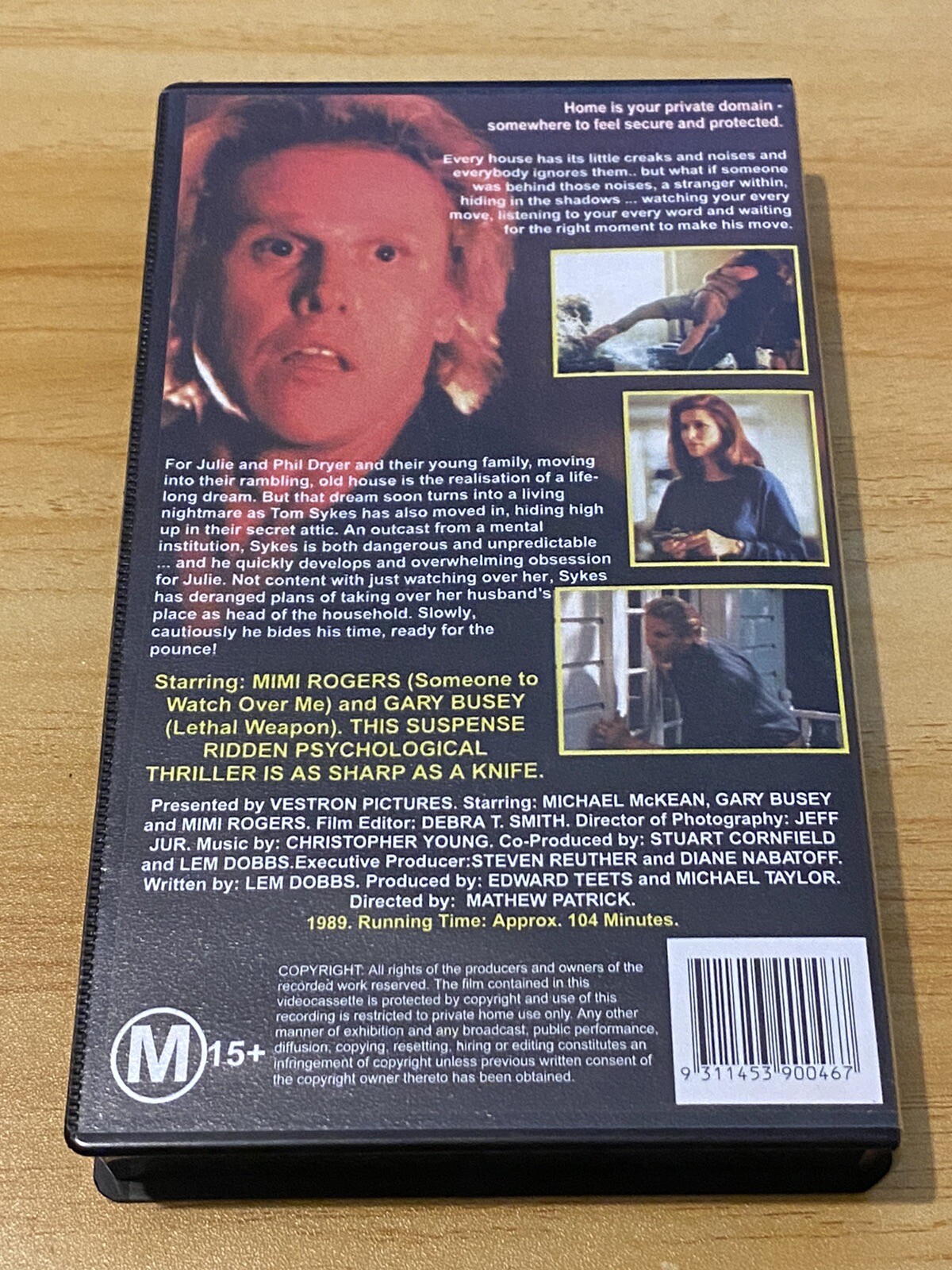 Hidden In The House 1989 VHS Cassette PAL AUS Release - Gary Busey ...
