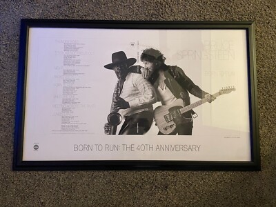 Professionally Framed Bruce Springsteen Born To Run 40th Anniversary ...