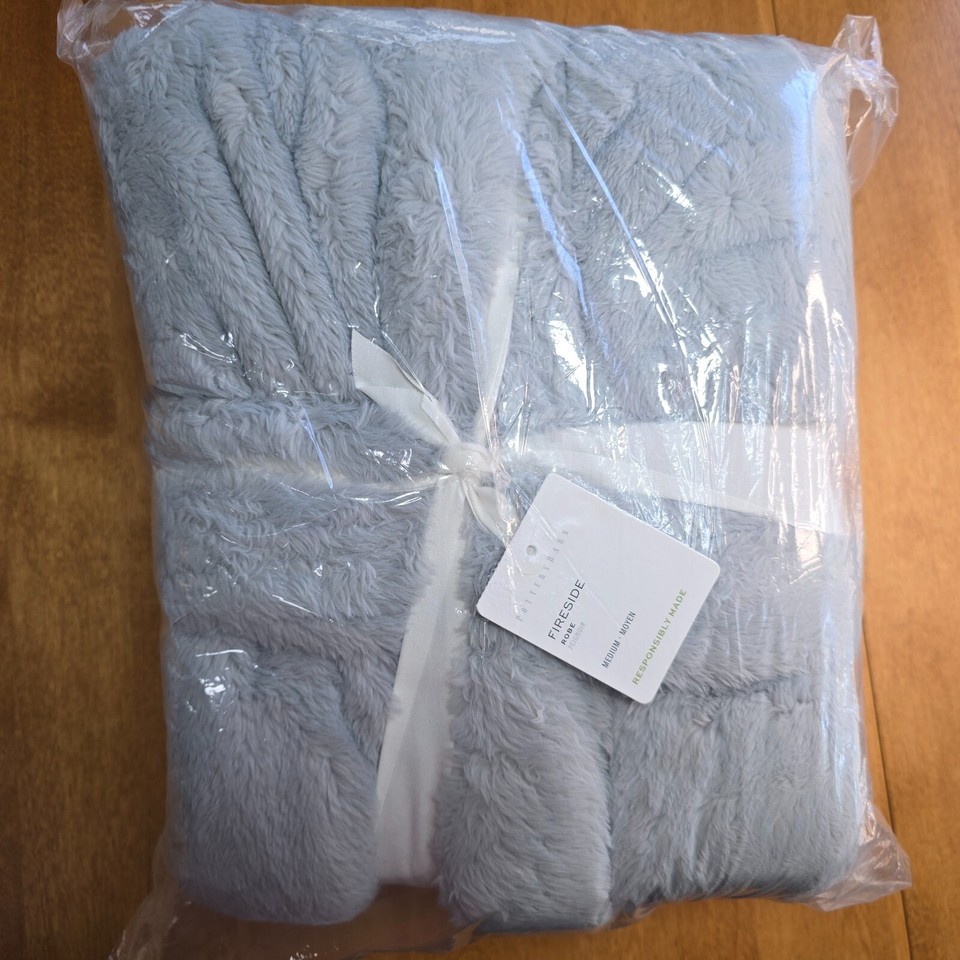 POTTERY BARN FIRESIDE ROBE HOODED SOFT SHERPA POCKETS UNISEX S,M,L,XL ...