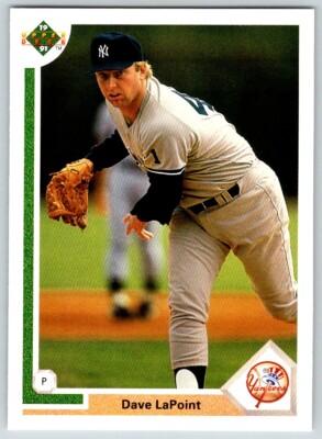 1991 UPPER DECK DAVE LAPOINT NEW YORK YANKEES #483 | eBay