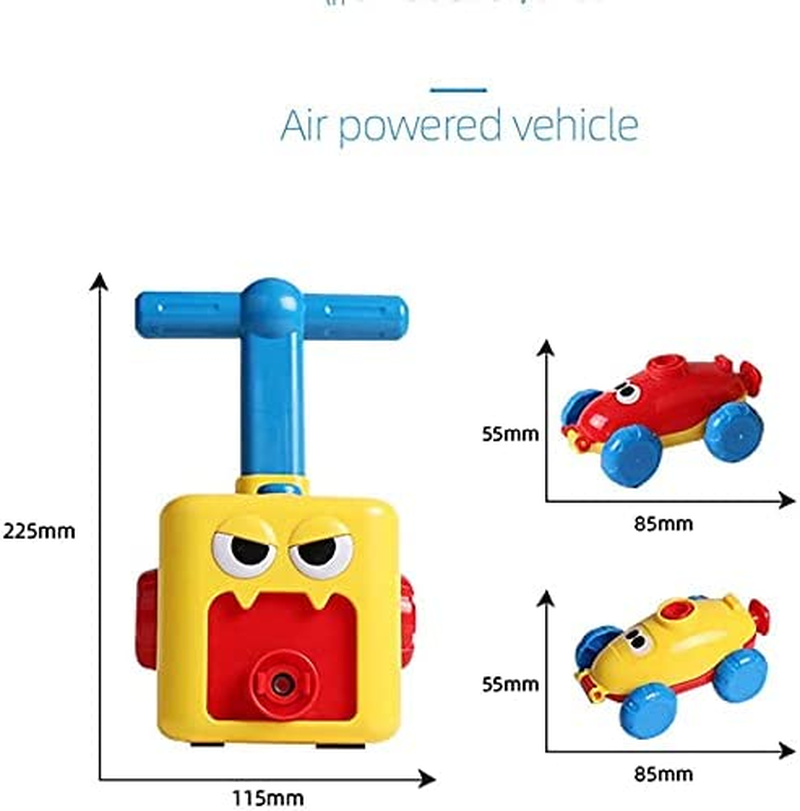 Balloon Car, Ballon Pump Balloon Power Car Toy Set with Pump for Kids ...