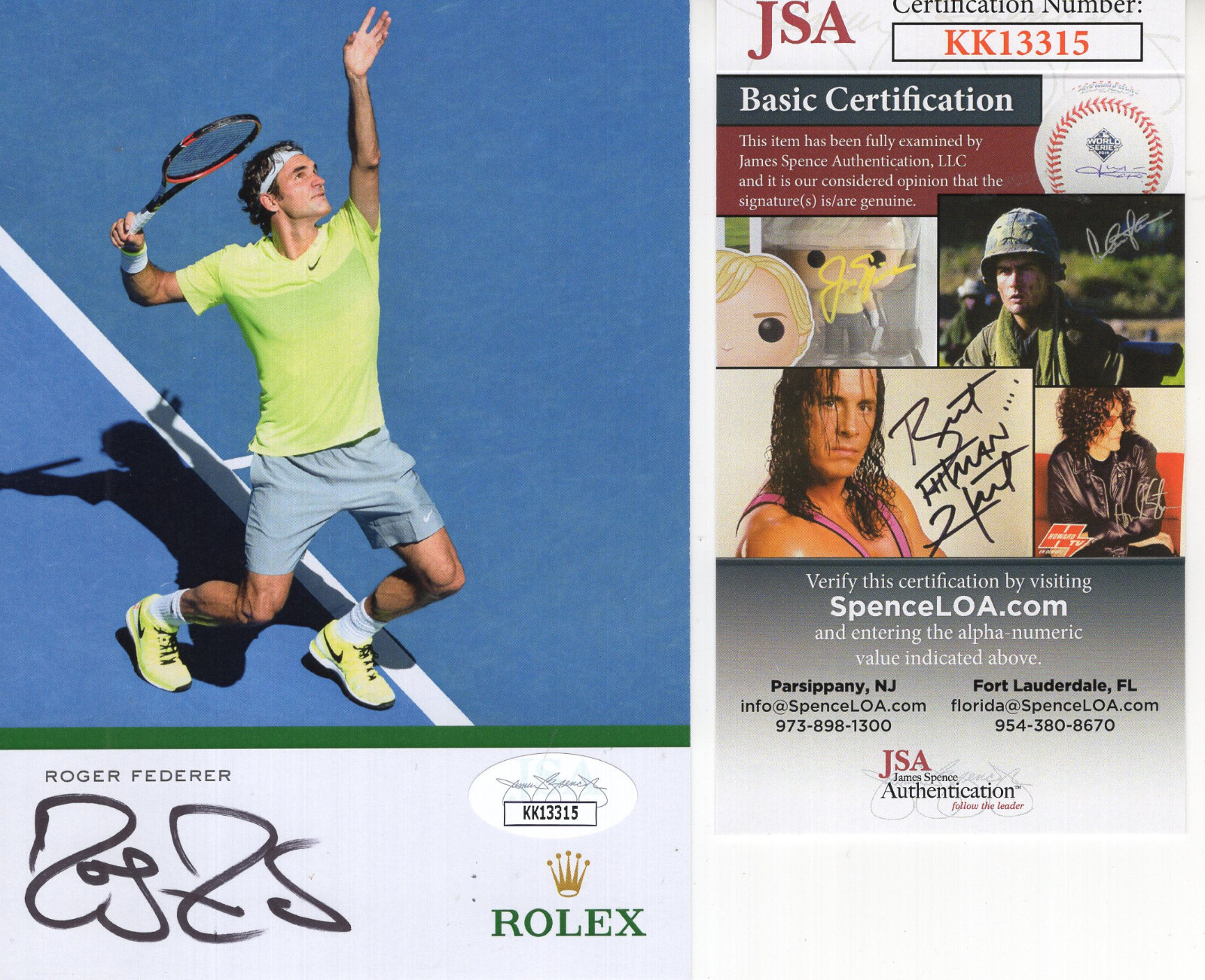 Roger Federer Autographed Memorabilia | Signed Photo, Jersey ...