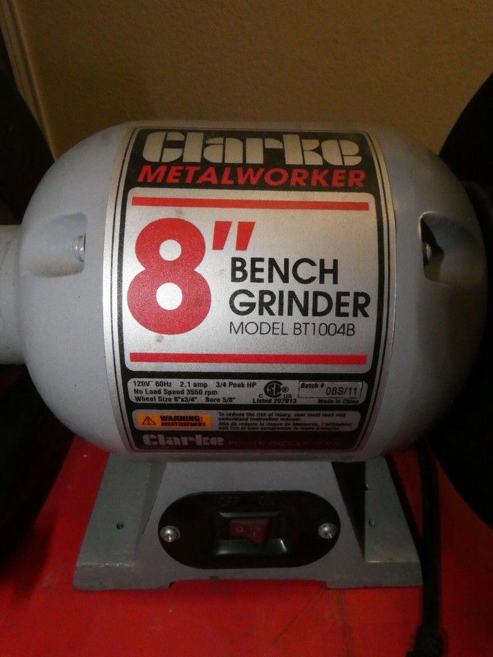 Clarke Metal Worker 8" Bench Grinder Model BT1004B | eBay