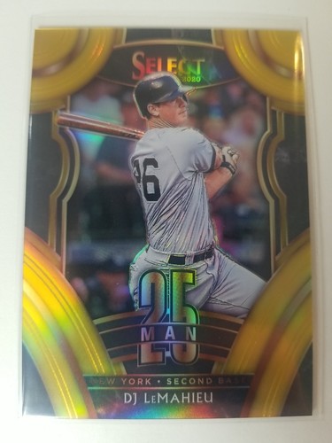 2020 Panini Select DJ LeMahieu Gold Parallel /10 New York Yankees 25 ...