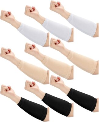 9 Pairs Elderly Skin Protector Sleeves Thin Skin Arm Sleeve Bruise ...