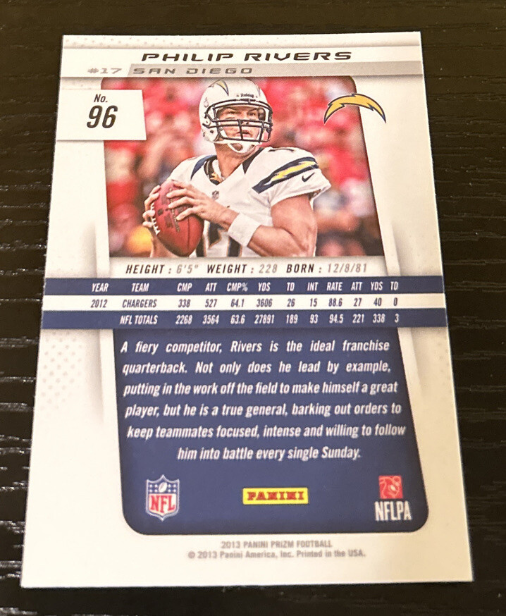 2013 Panini Prizm Philip Rivers | eBay