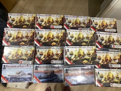 HALLMARK FIGUREHEAD FLEET PACKS NAPOLEONIC 1:2400 SHIPS WW1 & WW2 1: ...