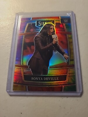 SONYA DEVILLE 2022 WWE PANINI SELECT CONCOURSE TIE DYE SP #68 SER# 3/25 ...