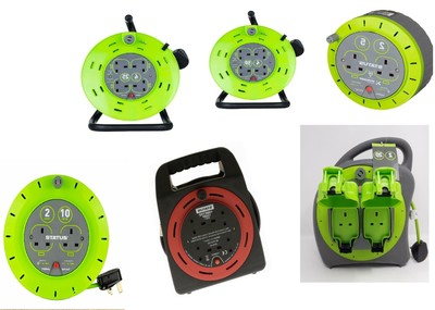 UK Extension Lead Reel Socket 2/4 Gang Way Multi Plug 5M/10M/15M/20M ...