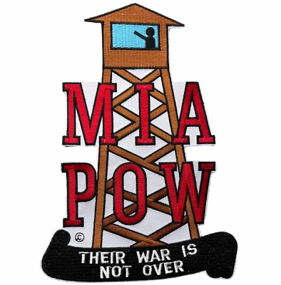 MIA POW Tower 5.5x8 Inch Large Red Back Patch HFLD1027 LD15 | eBay