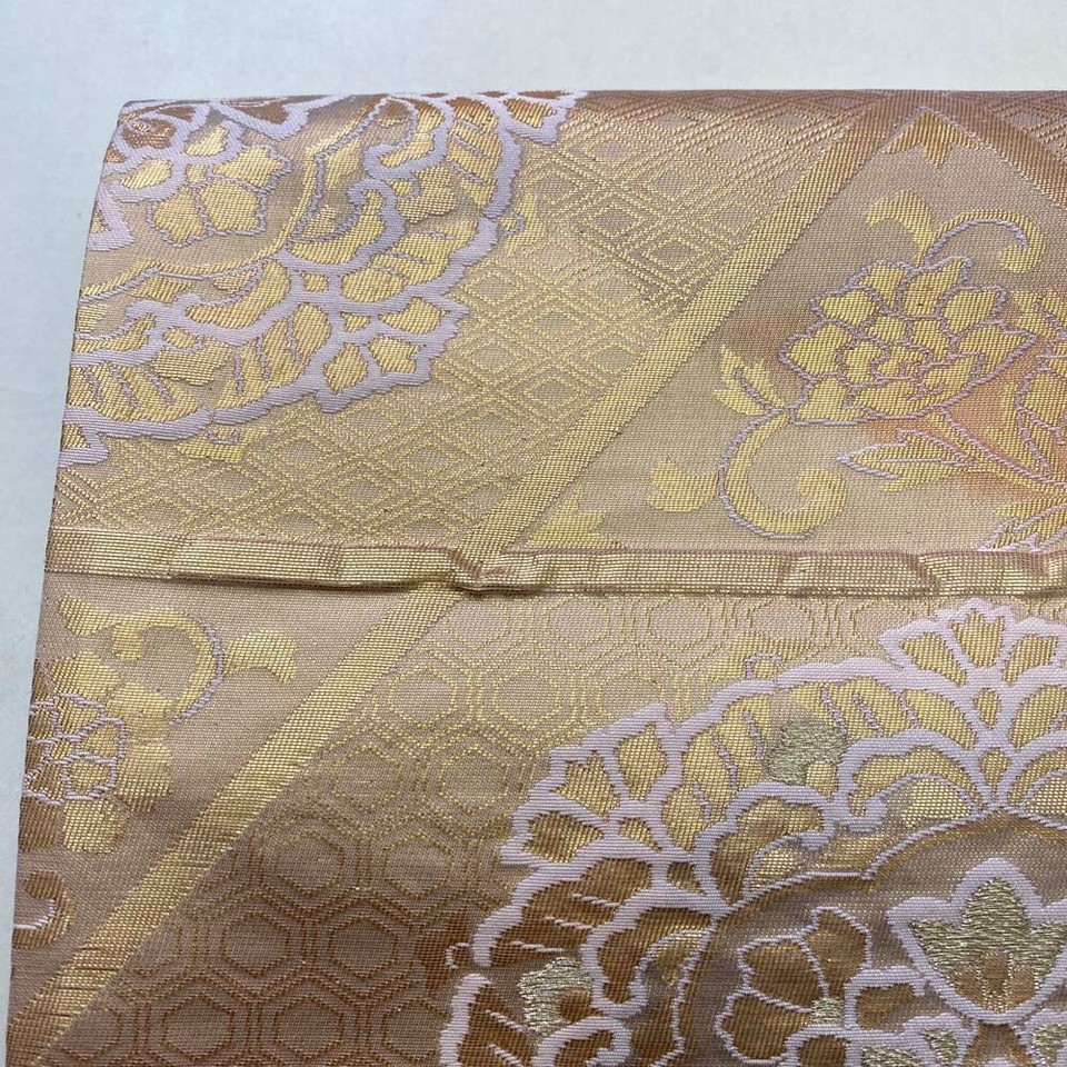 OBI fukuro obi VINTAGE kimono Japan Silk Antique Japanese-pattern 1983 ...