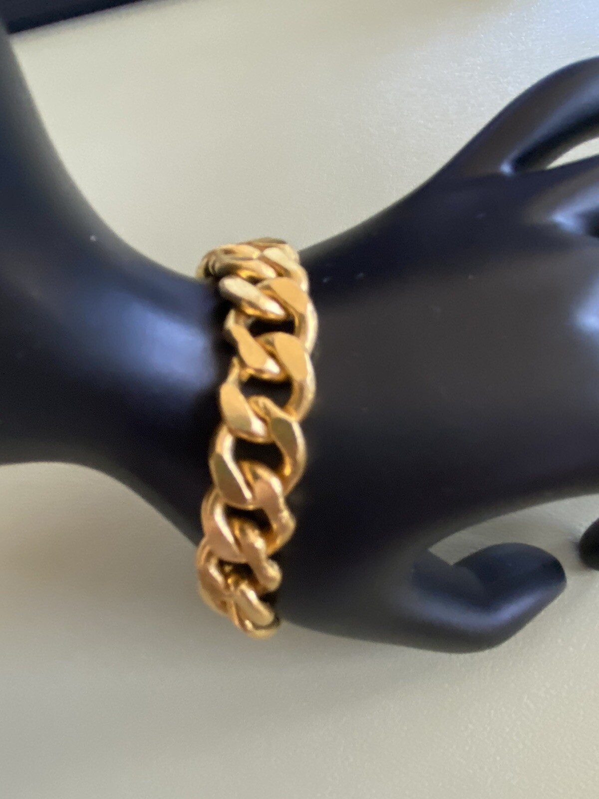 24K Solid Yellow Gold Cuban Link Men's Bracelet 103.2… - Gem
