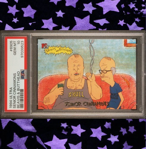 POP 1! PSA Gem Mint 10 Senior Cinnamons Beavis & Butthead 1994 Fleer ...