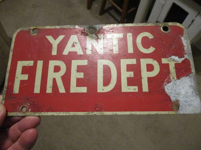 RARE 1940's -1950's YANTIC NORWICH CONNECTICUT FIRE DEPARTMENT FD ...