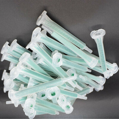 50pc Epoxy Resin Mixing Nozzle AB Glue Acrylic Adhesive Gun Mixer Mix ...