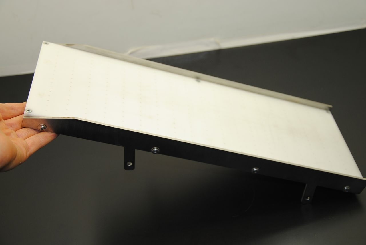 Air Lift Conveyor Slide Ramp Aluminum Base Stainless Sides 19"L X 6.5"W ...