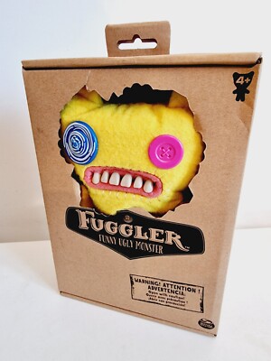 Fuggler Plush Teddy Yellow Felt Funny Ugly Monster Teeth 9 Inch 22cm 4 ...