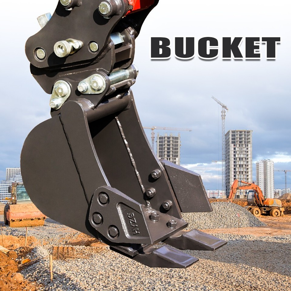 200mm Bucket 1 Ton-1.6 Ton Mini Excavator Attachments Suitable For Mini ...
