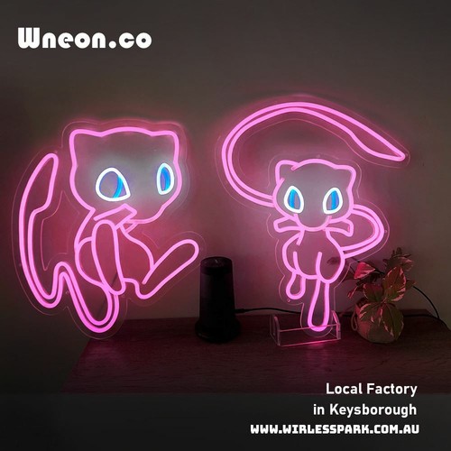 Pokemon Pokémon mew LED neon light home decoration | eBay Australia