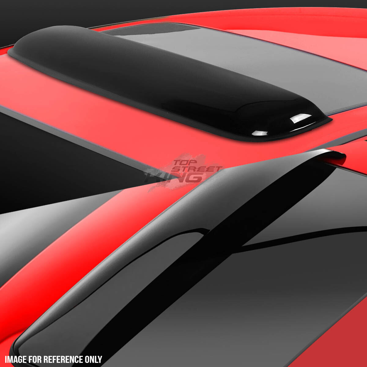 35"/880MM SMOKED ABS SUN/MOON ROOF VISOR WIND/RAIN DEFLECTOR VENT SHADE ...