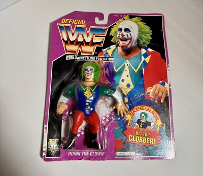 WWF Vintage Doink the Clown Action Figure Hasbro 1993 Partly Re Sealed ...