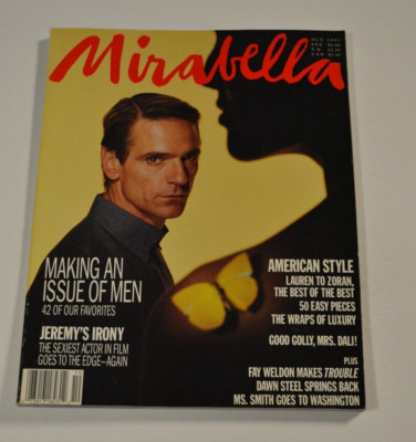 Mirabella Fashion Magazine No 53, October 1993, Jeremy Irons ...