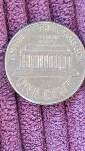 1968 No Mint Mark Lincoln Penny Letters On Rim Obv And Reverse Missing ...